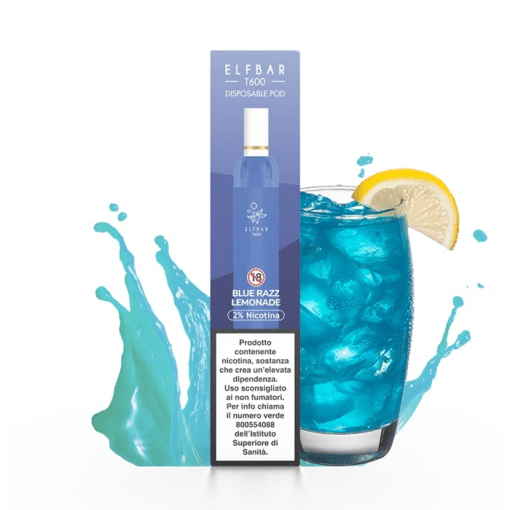 ELFBAR T600 Blue Razz Lemonade - Sigaretta Elettronica Usa e Getta ...